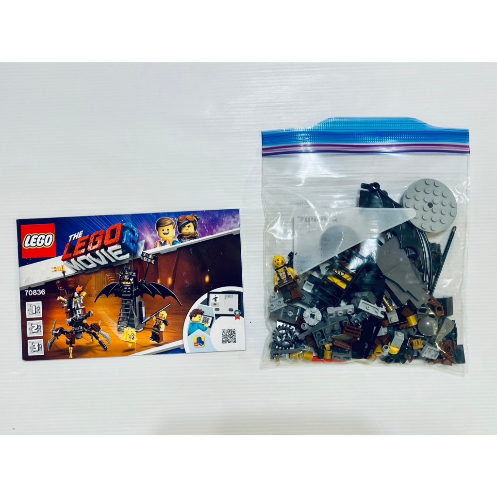 二手 LEGO 樂高 70836 Lego Movie 2系列 鬍鬚鋼螃蟹機甲和蝙蝠俠 無盒 有說明書 | 蝦皮購物