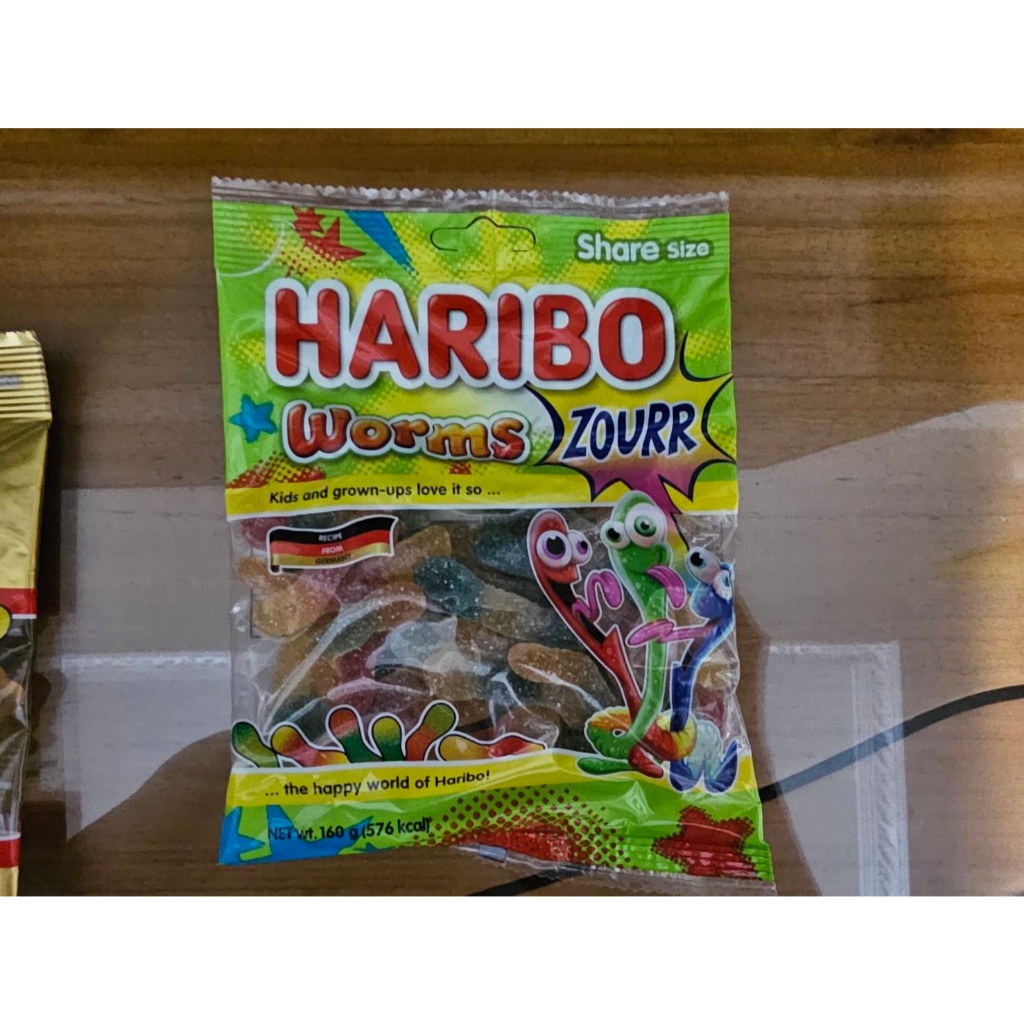 哈瑞寶 酸甜蟲蟲Q軟糖 haribo 160g 小熊軟糖 哈瑞寶鈕扣Q軟糖 | 蝦皮購物