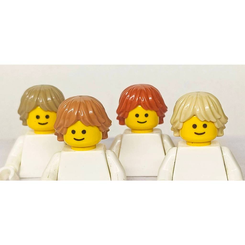 正版LEGO 頭髮 男生7 深沙色 牛奶糖 深橘 沙色 黑色 旁分 配件 6125719 6507245 | 蝦皮購物