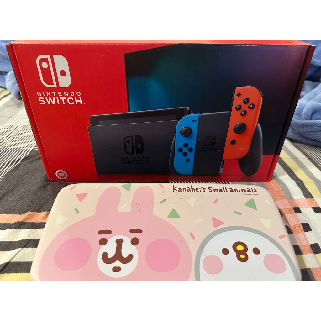 NS SWITCH 一般主機/電力加強版/九成新/送卡納赫拉硬殼/任天堂Nintendo | 蝦皮購物