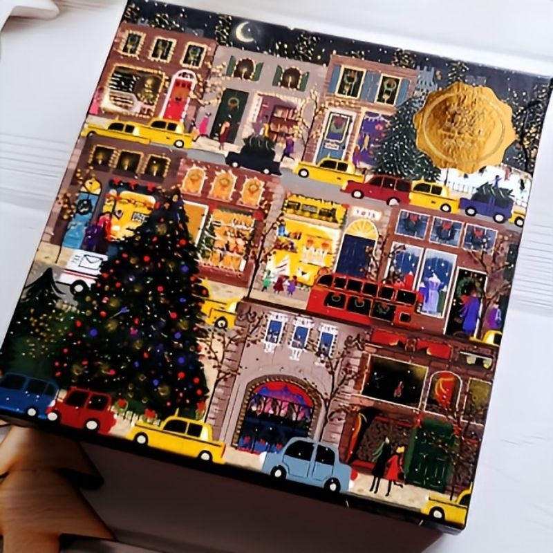 現貨歐美正版Galison 聖誕節日之夜 金箔燈 燙金Winter Lights Foil Puzzle 500片拼圖 | 蝦皮購物
