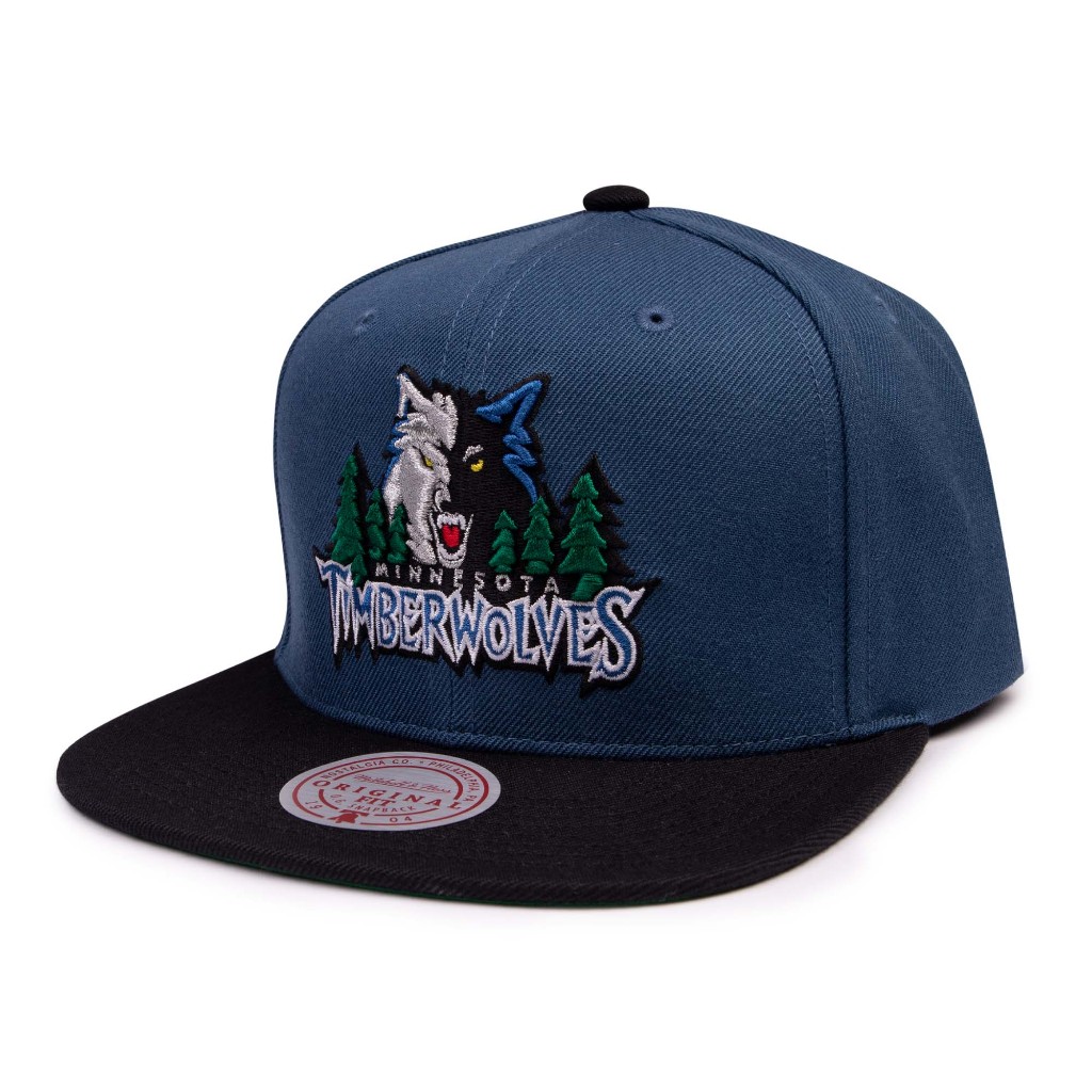 NBA Team 2 Tone 2.0 Snapback HWC 經典平帽沿 灰狼 藍黑 | 蝦皮購物