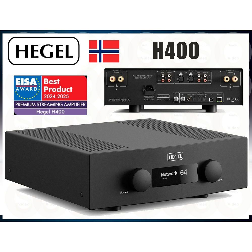 聊聊可議價『盛昱音響』挪威 hegel H400 綜合擴大機 - 輸出功率：250瓦/8歐姆 - 卡門公司貨 | 蝦皮購物