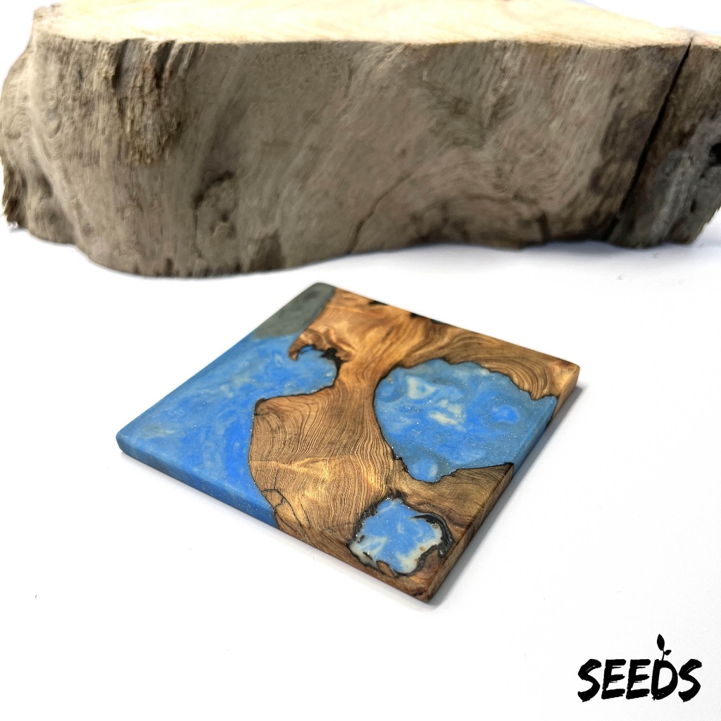 【Seeds】Coaster 杯墊 原木 Epoxy C-125 | 蝦皮購物