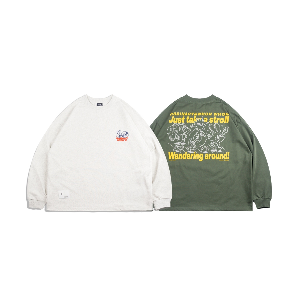 = 3 POINTER = ORDINARY X WHONWHON 美式角色集合長TEE | 蝦皮購物