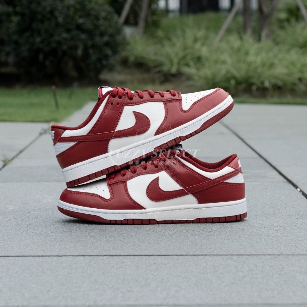 【逢甲 FUZZY】Nike Dunk Low Team Red 酒紅 紅白 白紅 DD1391-601 | 蝦皮購物