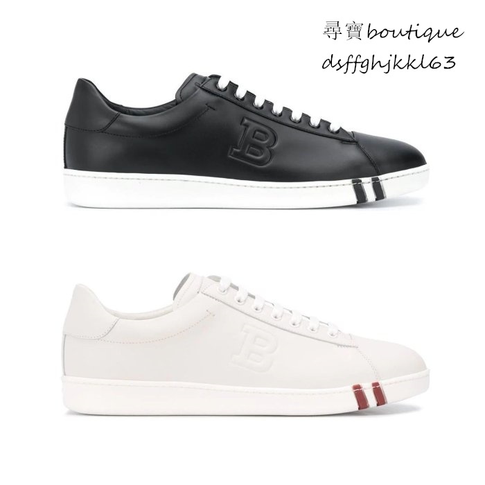 [全新真品代購] BALLY B logo 皮革 低筒 休閒鞋 / 運動鞋 (多款配色) | 蝦皮購物