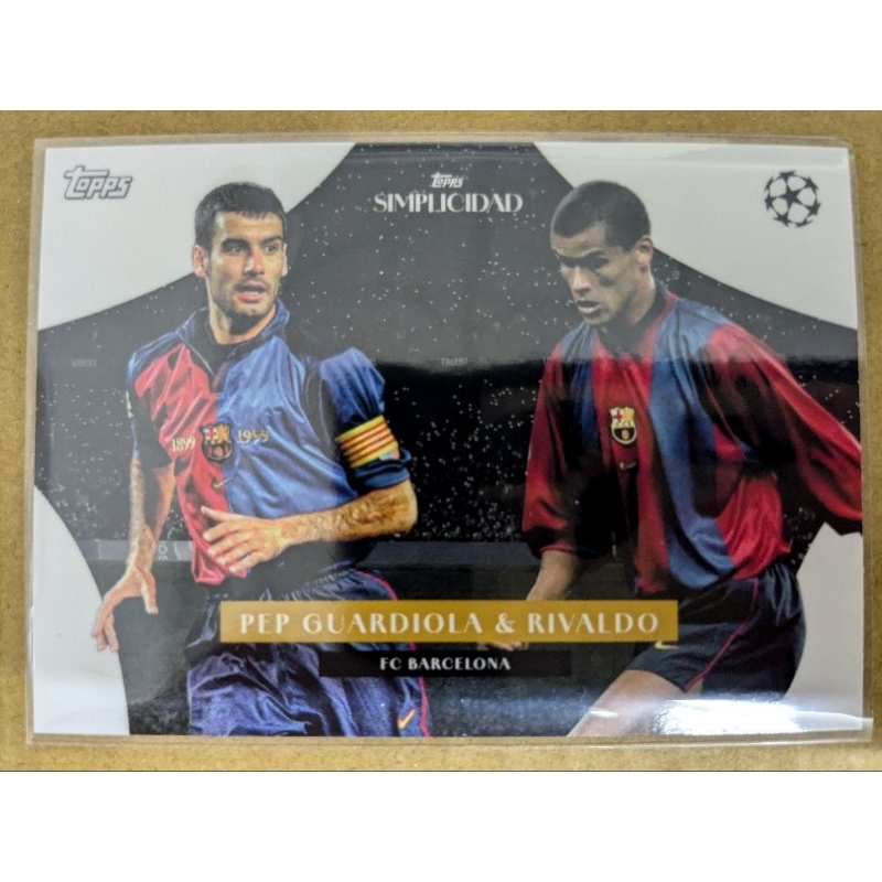Pep Guardiola & Rivaldo 球員卡 2023 Dual Card | 蝦皮購物