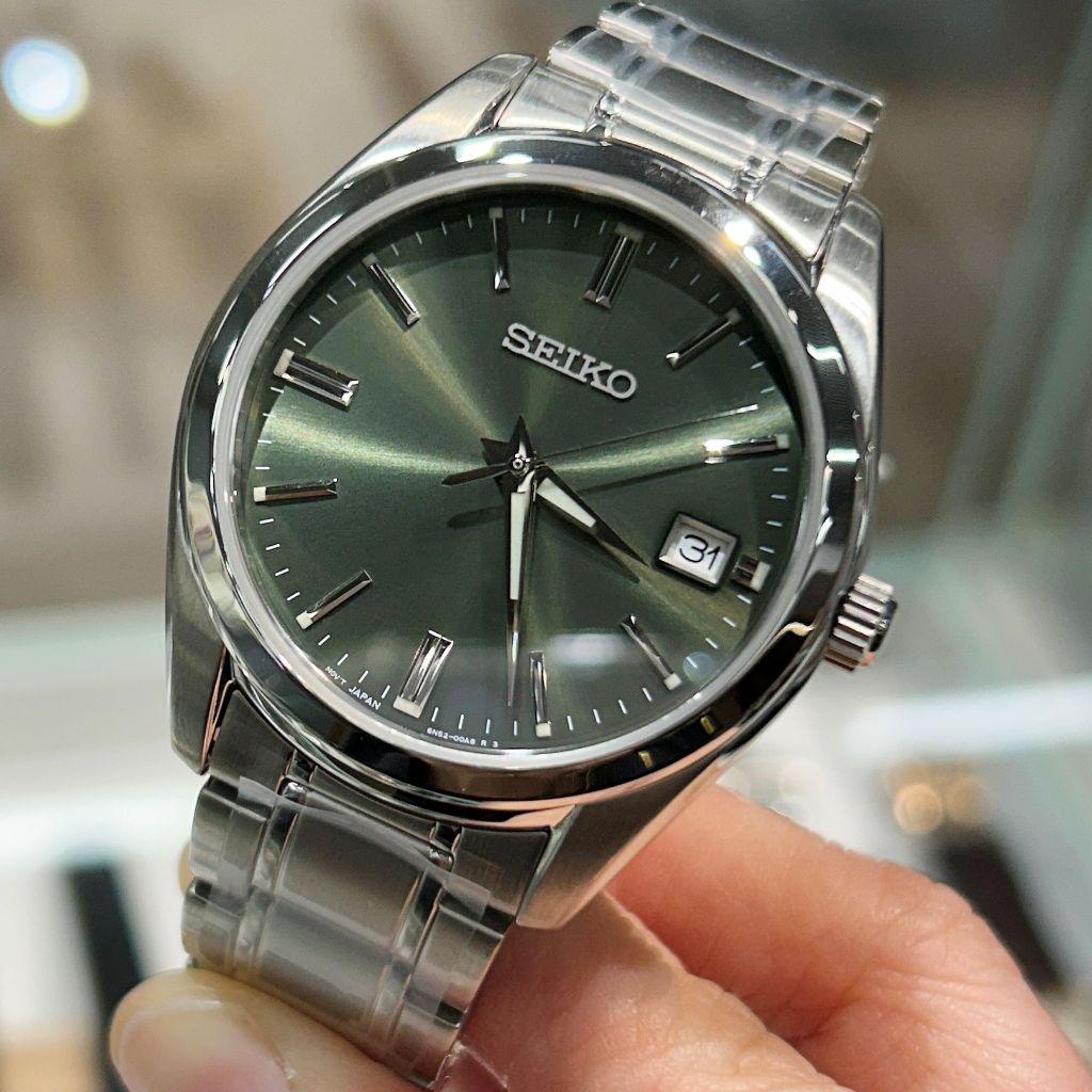 SEIKO SUR527P1 精工錶 石英錶 藍寶石鏡面 40.2mm 綠色面盤 不鏽鋼錶帶 男錶女錶 | 蝦皮購物