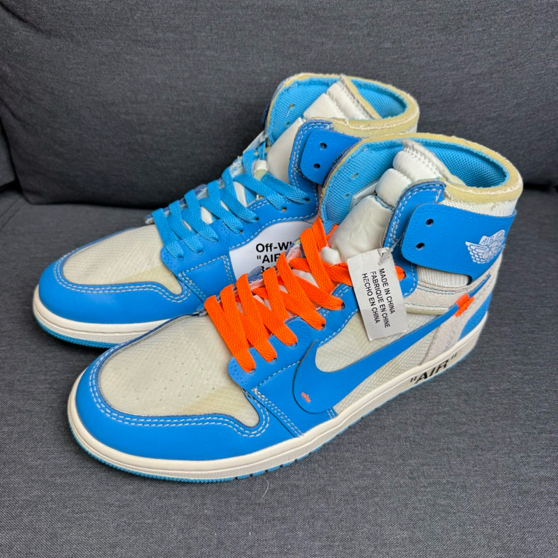 《客戶預訂》OW AJ1 北卡藍 US9 全配 | 蝦皮購物