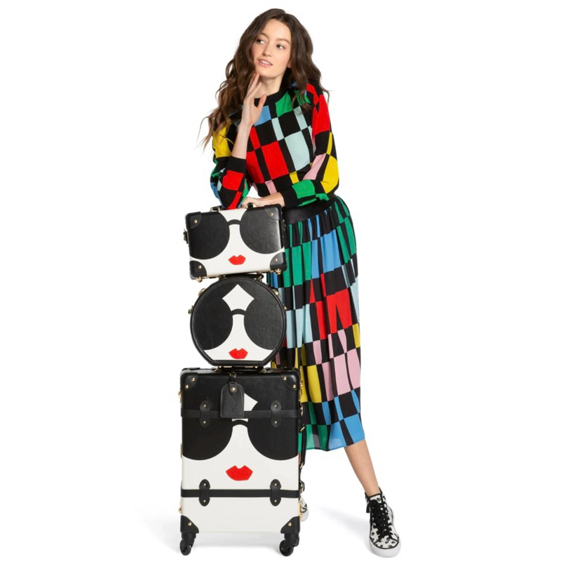 Alice + Olivia Stace Face 經典造型 旅行箱 登機箱 行李箱 手拿箱 方形 圓形 可側揹 | 蝦皮購物