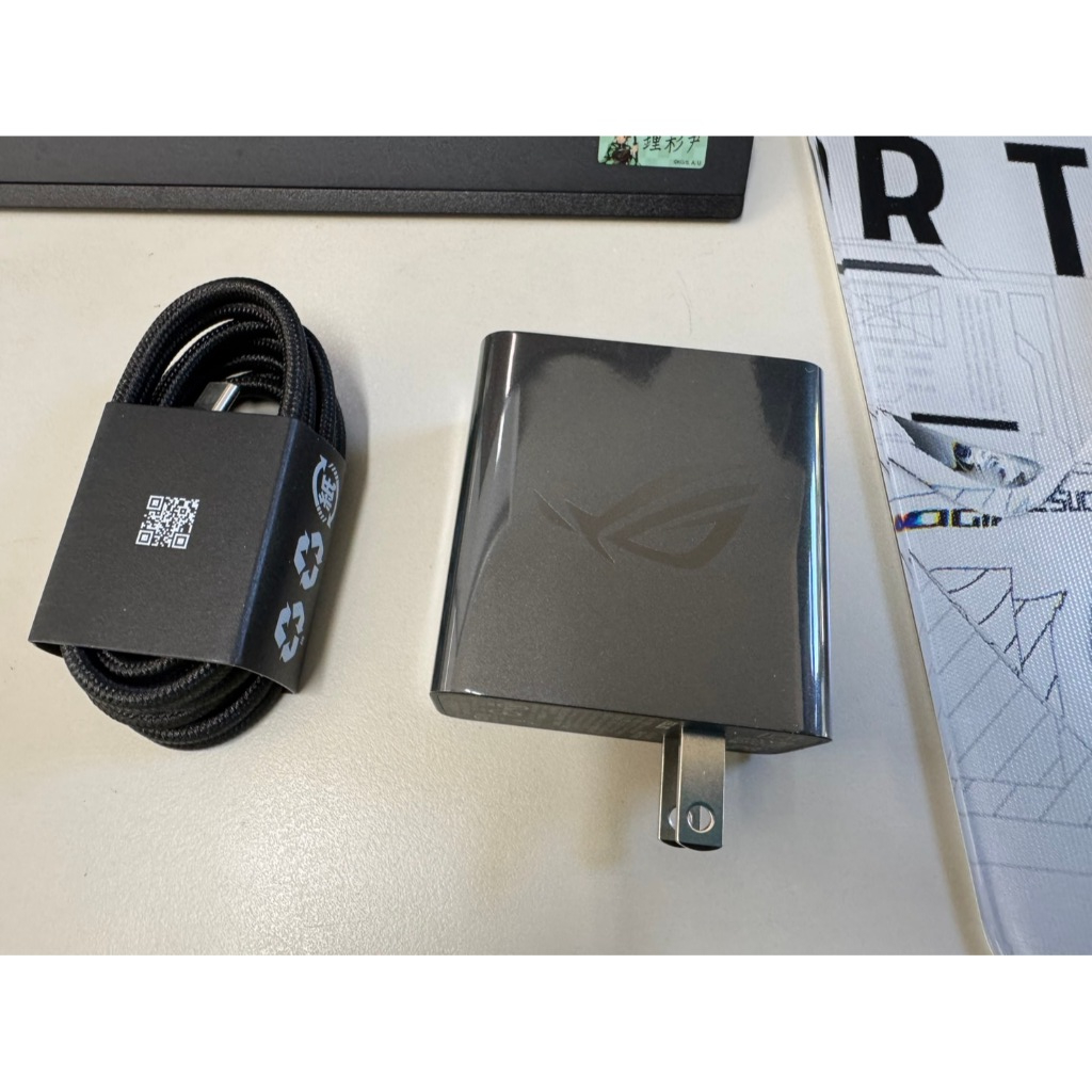 65W ROG 快充 rog phone 9 pro edition拆賣 原廠 高速充電器(附線,但沒有收納袋) | 蝦皮購物