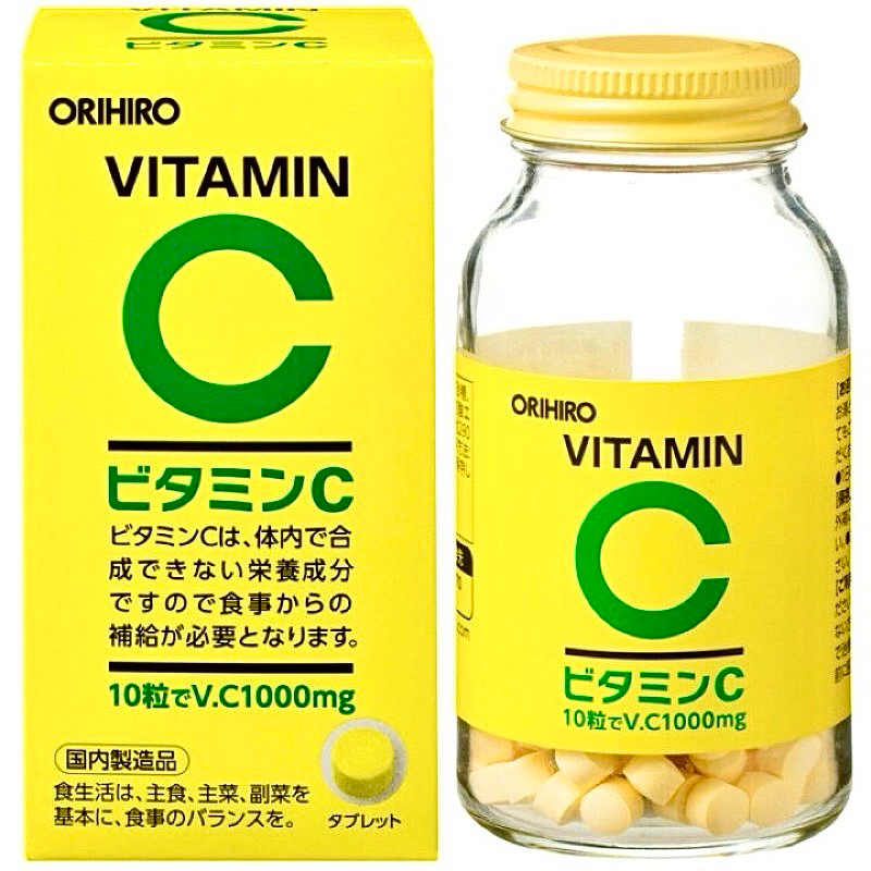 日本ORIHIRO 長效型維他命C 錠（口含片）300錠/檸檬口味 維他命C 咀嚼糖 120粒 日本維生素C咀嚼糖 | 蝦皮購物