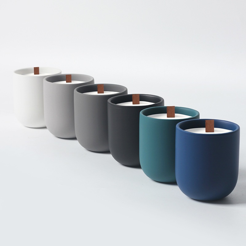 (台灣現貨)INS簡約啞光陶瓷蠟燭杯贈送防塵紙 不含蠟 ☆ VITO zakka ☆ 陶瓷容器蠟燭空杯 | 蝦皮購物