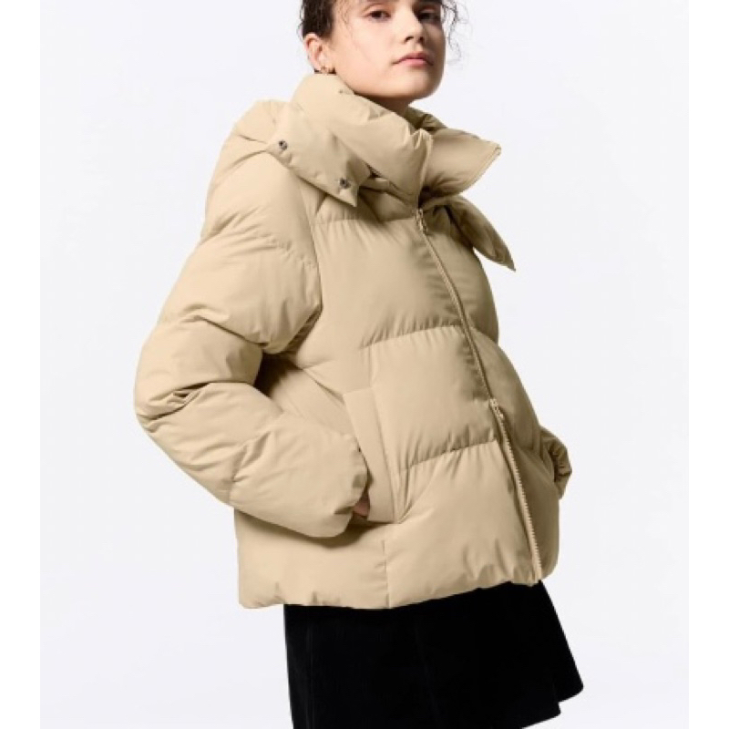 2024全新 GU 短版夾層外套 heat padded 保暖外套 連帽外套 非羽絨 黃色S現貨 | 蝦皮購物