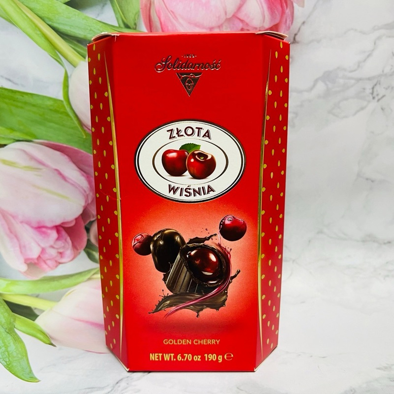 [大貨台日]波蘭 COLIAN 櫻桃酒夾餡黑巧克力 190g 櫻桃酒心巧克力 | 蝦皮購物