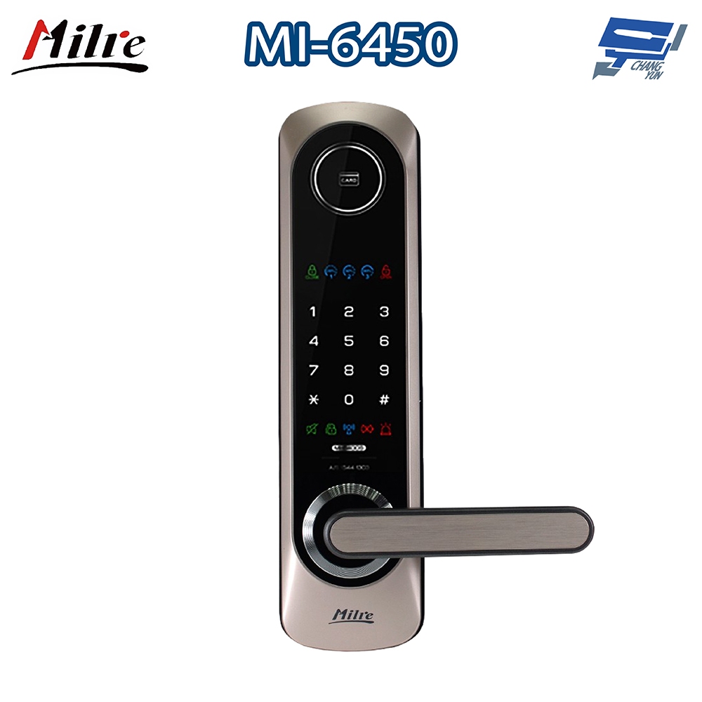 昌運監視器 Milre 美樂 MI-6450 三合一密碼/卡片/鑰匙智能電子門鎖 輔助鎖(請來電洽詢) | 蝦皮購物