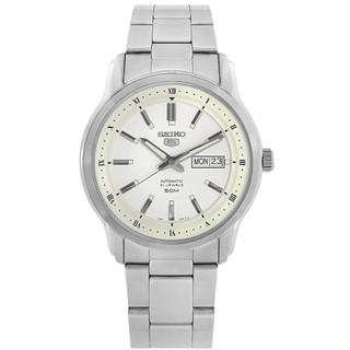 SEIKO 精工 / 盾牌5號 機械錶 自動上鍊 星期日期 不鏽鋼手錶 白色 / SNKP09K1 / 42mm | 蝦皮購物
