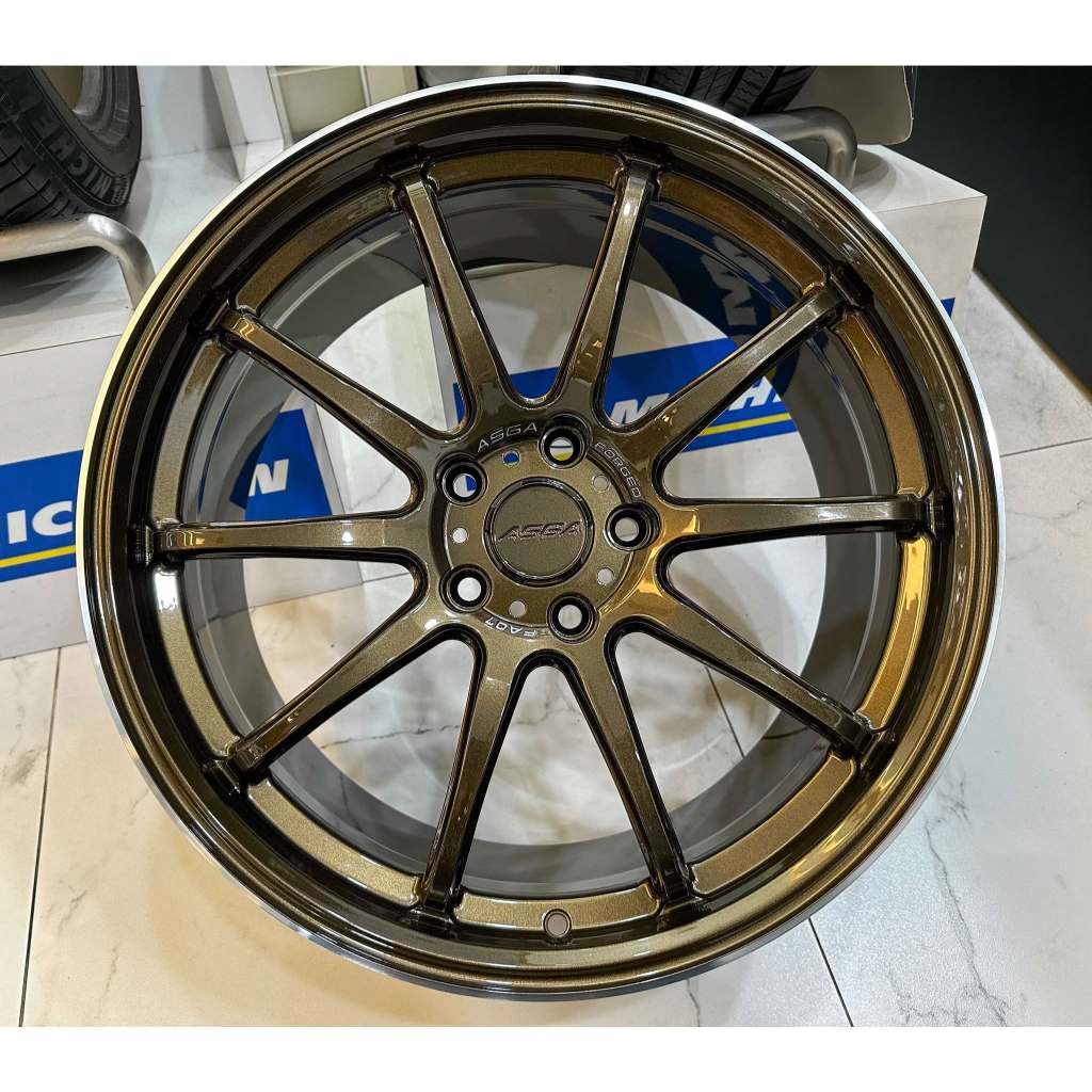 CR輪業 全新 ASGA FA07 19吋 鍛造鋁圈 琥珀古銅 5/108 5/112 5/114 | 蝦皮購物