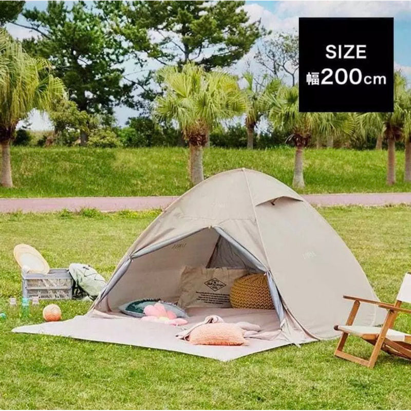 日本 LOWYA 秒開帳篷 防曬 野餐風格拋帳 抗UV 戶外 遊戲屋 祕密基地 防潑水2人帳 兒童帳篷 | 蝦皮購物