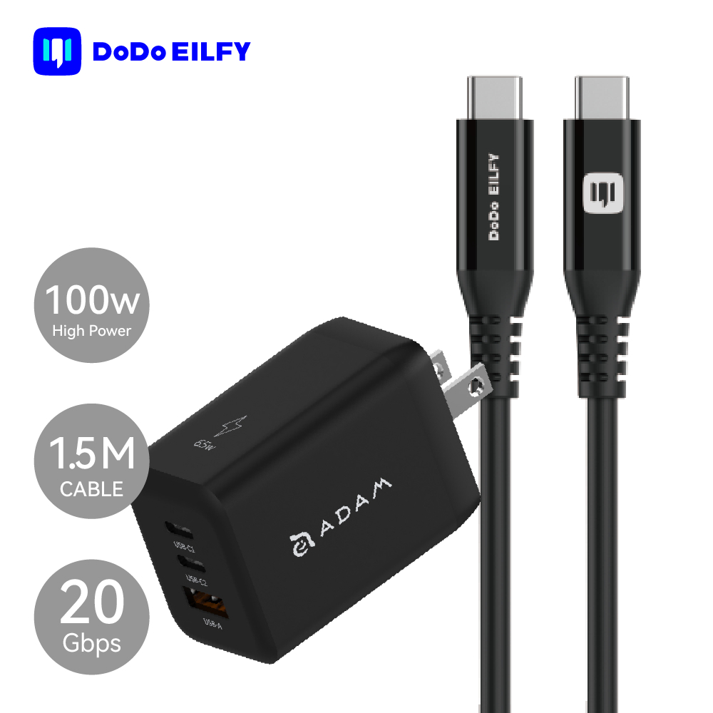 【DoDo EILFY】高效充電組 TYPE-C to C USB4 Gen2 20Gbps 傳輸 PD 100 | 蝦皮購物