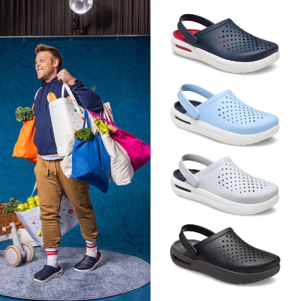 Crocs 卡駱馳 舒樂克駱格 中性鞋 InMotion Clog-深藍色 209964-410 | 蝦皮購物