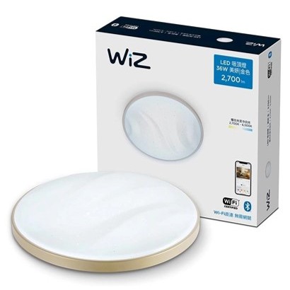 Philips 飛利浦 36W 美妍 金色 銀色 WiZ 智慧照明 LED吸頂燈 (PW010/PW011) | 蝦皮購物