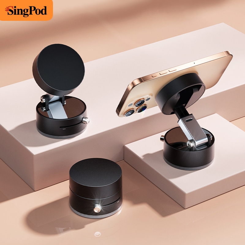 吸盤磁吸手機架 SingPod 手機架 手機支架 磁吸支架 平板支架 萬用支架【CT0056】99750走走去旅行 | 蝦皮購物
