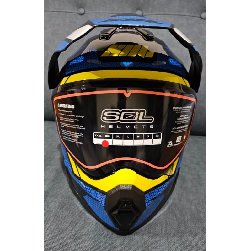 SOL- SS2P 全罩式越安全帽.越野帽 XXL (全新品) | 蝦皮購物