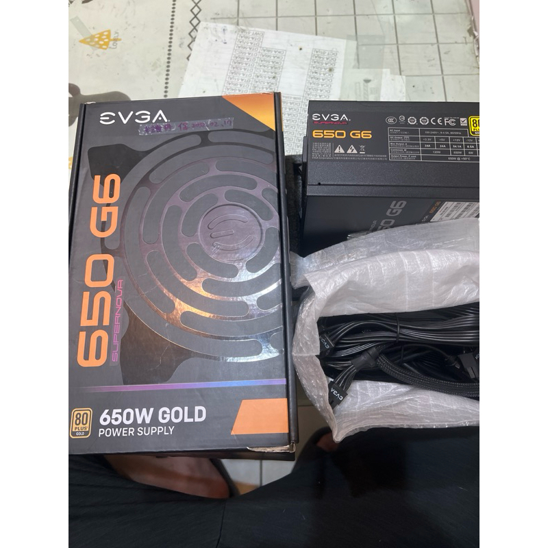 EVGA 艾維克 G6 650W 電源供應器 全模組 金牌 80Plus 原盒未註冊近全新 | 蝦皮購物