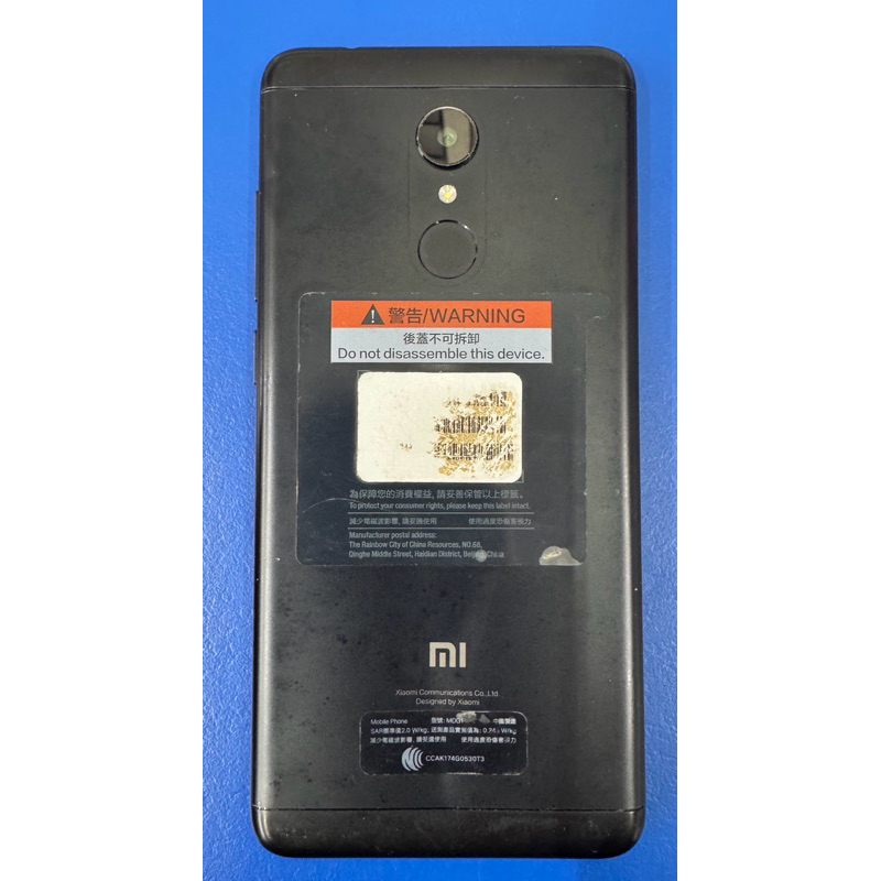 小米 紅米 Xiaomi redmi 5 （MDG1)32G 黑 零件機/故障機 | 蝦皮購物