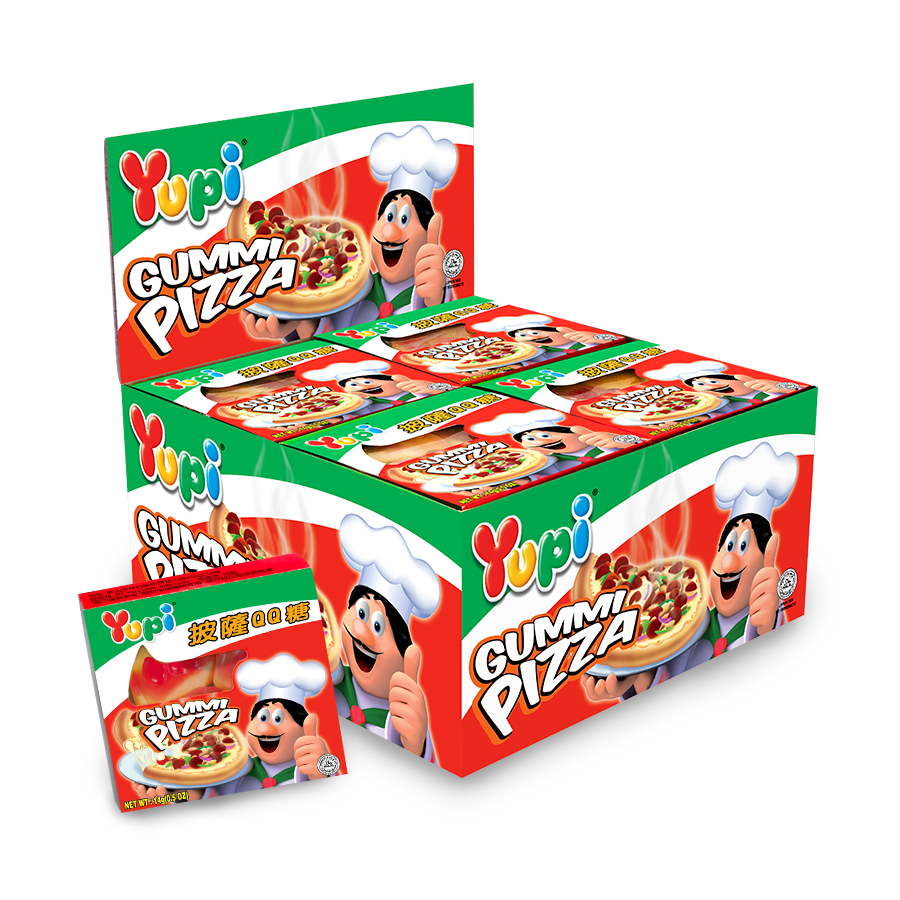 #悠西將# 印尼 YUPI 呦皮 QQ糖 軟糖 披薩QQ糖 糖果 披薩造型QQ糖 披薩造型糖 披薩軟糖 披薩 PIZZA | 蝦皮購物