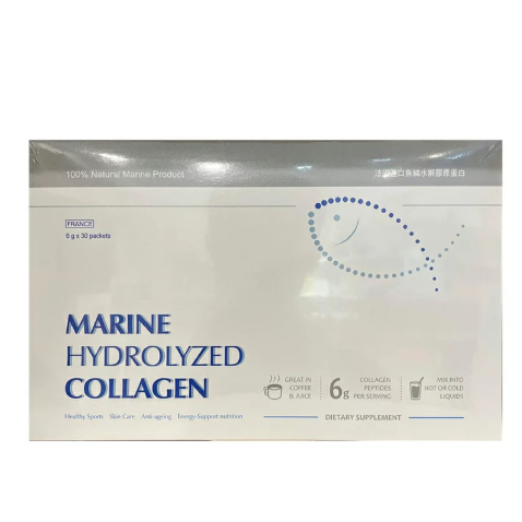 [原廠正品]維格 法國進口 海法魚鱗膠原蛋白 6g x 30包 膠原蛋白粉 水解膠原蛋白 1000道爾頓胜肽級膠原蛋白 | 蝦皮購物