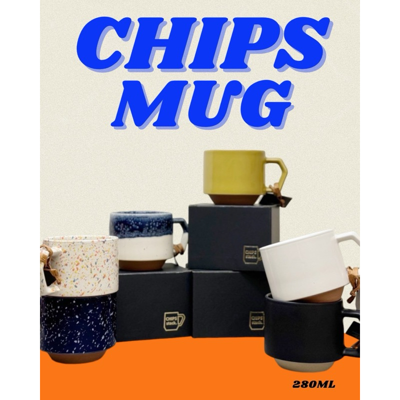 [耶迪選物] 美濃燒 CHIPS mug. 280ml 馬克杯 薯片杯 杯子 日本製 | 蝦皮購物