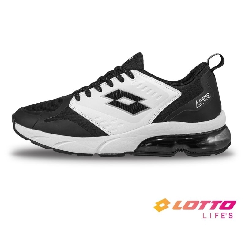 【LOTTO 義大利】男 LT4AMR5968 2E寬楦 AERO PRO 乳膠避震足弓支撐 氣墊慢跑鞋 | 蝦皮購物