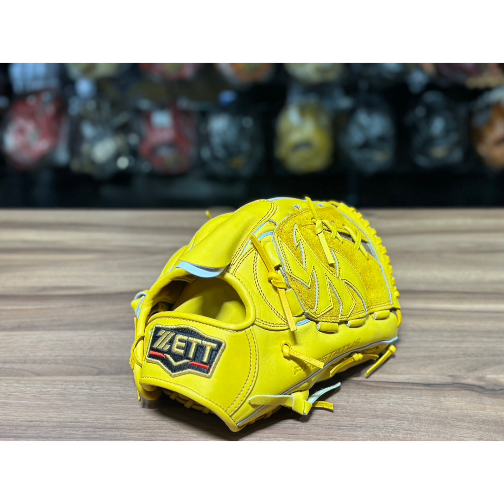 【熱火體育】ZETT 日本進口 Prostatus 頂級硬式 接球手套 投手 黃色 BPROG411 5400 | 蝦皮購物