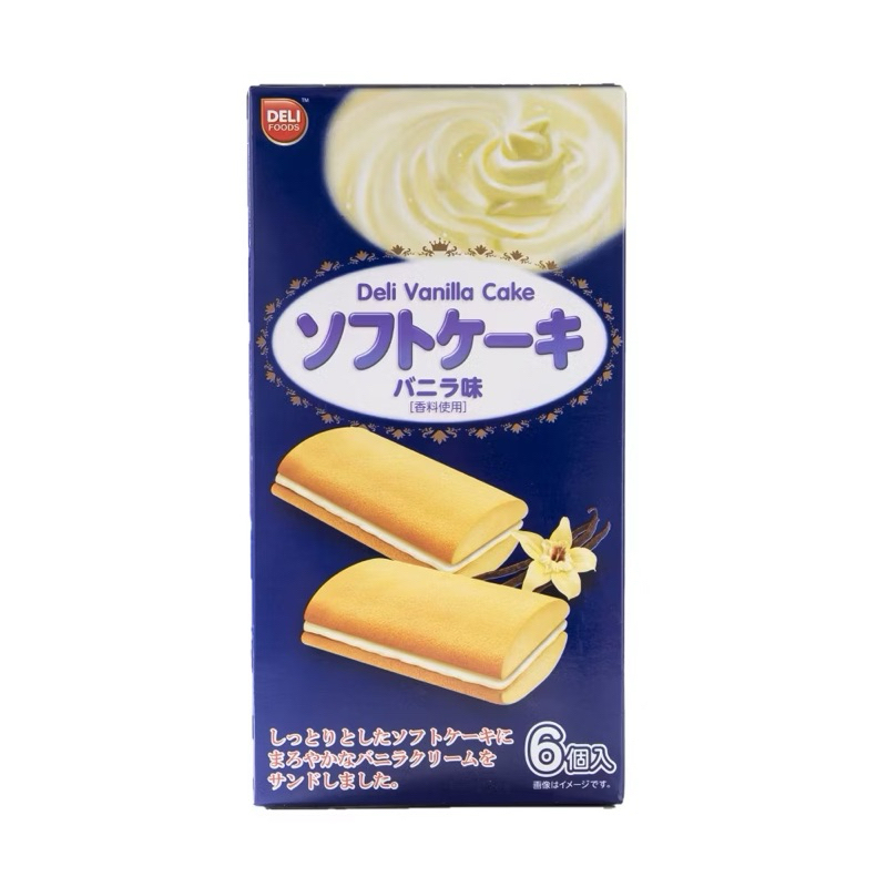 越南蛋糕 DELI 香草夾心蛋糕 108g 單盒6入裝 效期2025/9/21 | 蝦皮購物