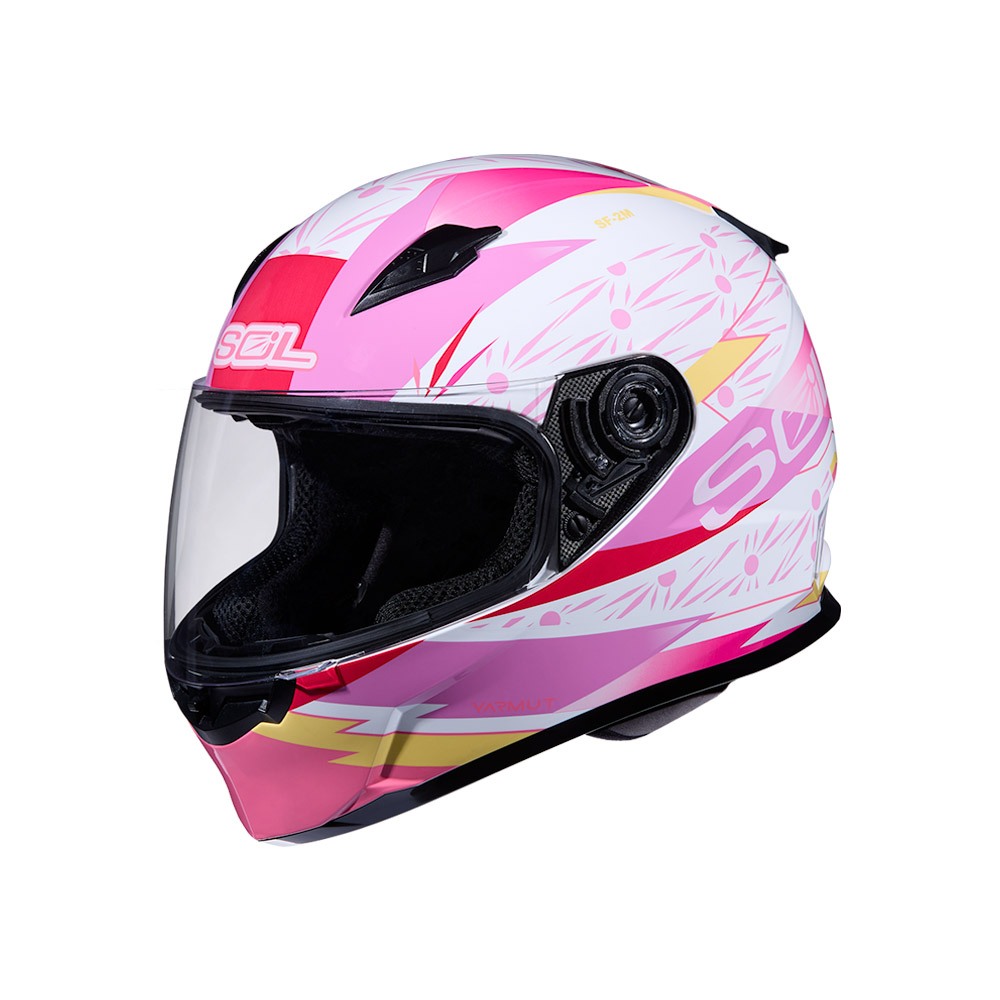 【SOL Helmets】SF-2M全罩式安全帽 (光芒_白/粉) ｜ SOL安全帽官方商城 | 蝦皮購物