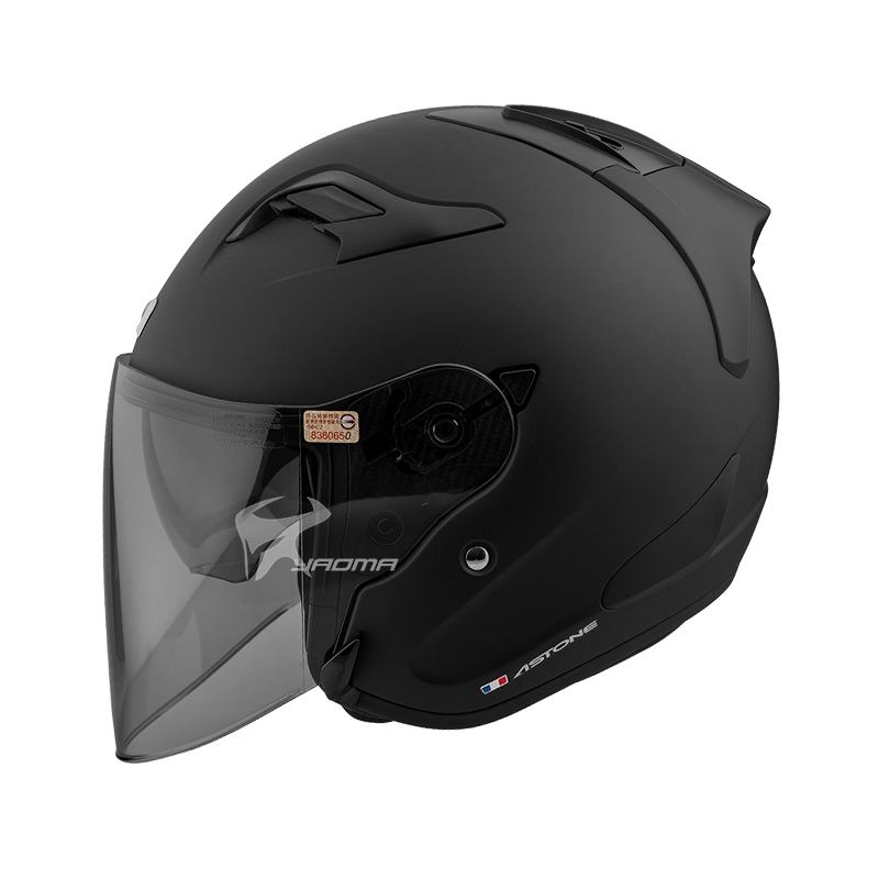 【ASTONE】安全帽 DJS 素色 消光黑 霧面 內鏡 藍牙耳機槽 3/4罩 半罩 安全帽｜耀瑪騎士 | 蝦皮購物