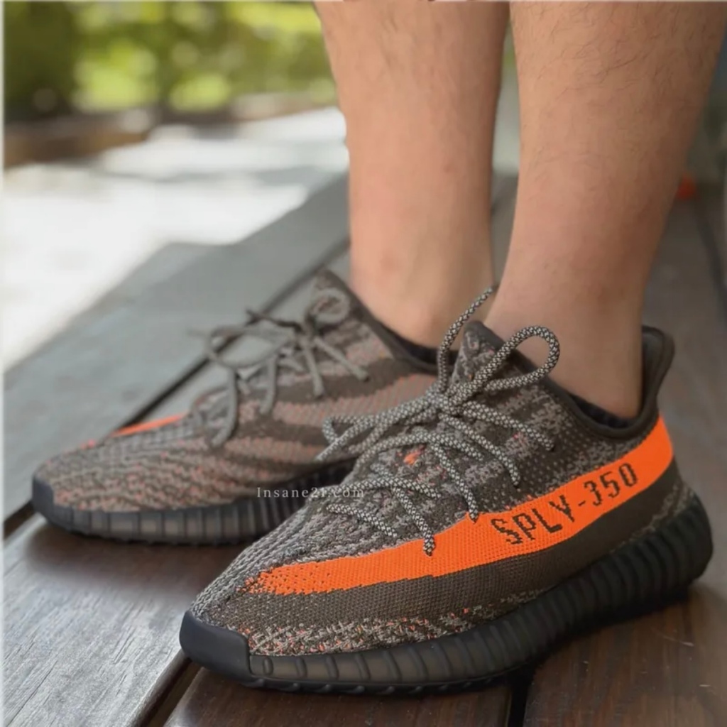 ADIDAS YEEZY BOOST 350 V2 CARBON BELUGA 灰橘 HQ7045【Insane-21】 | 蝦皮購物