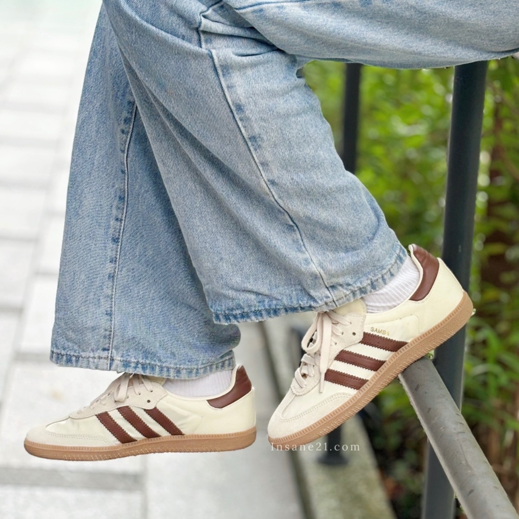 ADIDAS SAMBA OG 焦糖白棕 奶咖 絲綢布面 德訓鞋 休閒 滑板 ID1447【彼得潘】 | 蝦皮購物