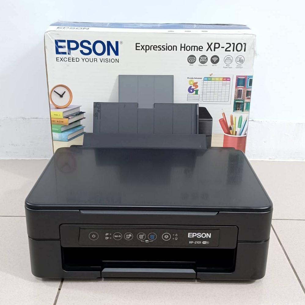 二手 EPSON XP-2101 Wifi雲端超值複合機 影印 掃描 列印 三合一(不含墨水) | 蝦皮購物