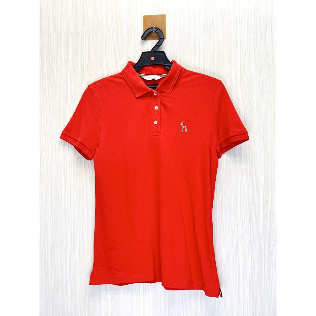 HAZZYS 專櫃 紅色小LOGO休閒POLO衫 (編號24092147 | 蝦皮購物