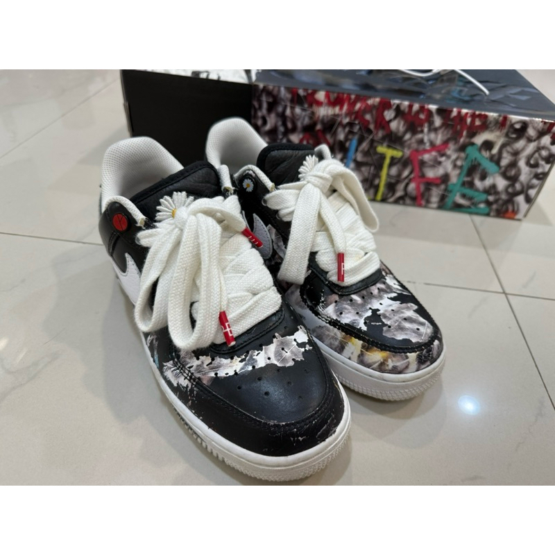 Nike Air Force 1 x GD Peaceminusome 黑色 二手 | 蝦皮購物