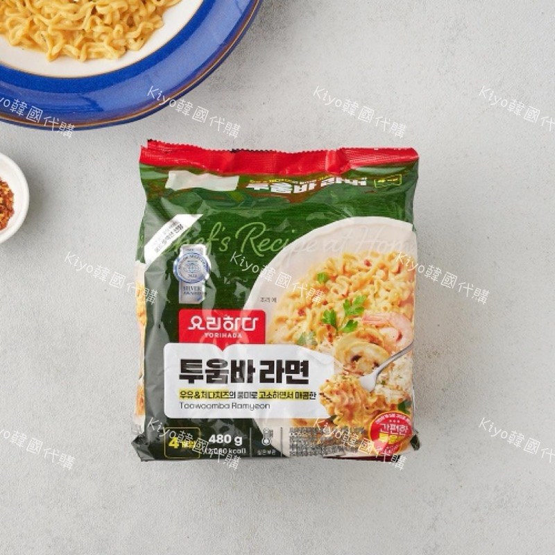 現貨在台🇰🇷韓國《요리하다 Yorihada 》韓式辣醬切達起司義大利麵120gx4包 韓式辣醬奶油起司麵 | 蝦皮購物