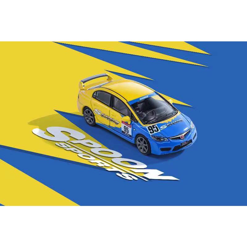 DCT 1:64 Honda Civic Type R Spoon塗裝 模型車 FD2 FN2 Mugen RC ABA | 蝦皮購物