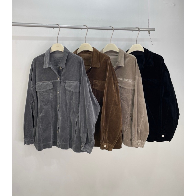 S153.5 - - 燈芯絨大版夾克 三色 現貨+預購 | 蝦皮購物