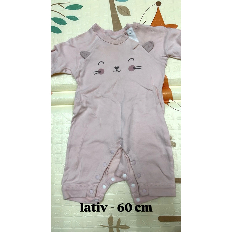 二手 Uniqlo Lativ 長袖連身衣 爬服 60公分 | 蝦皮購物