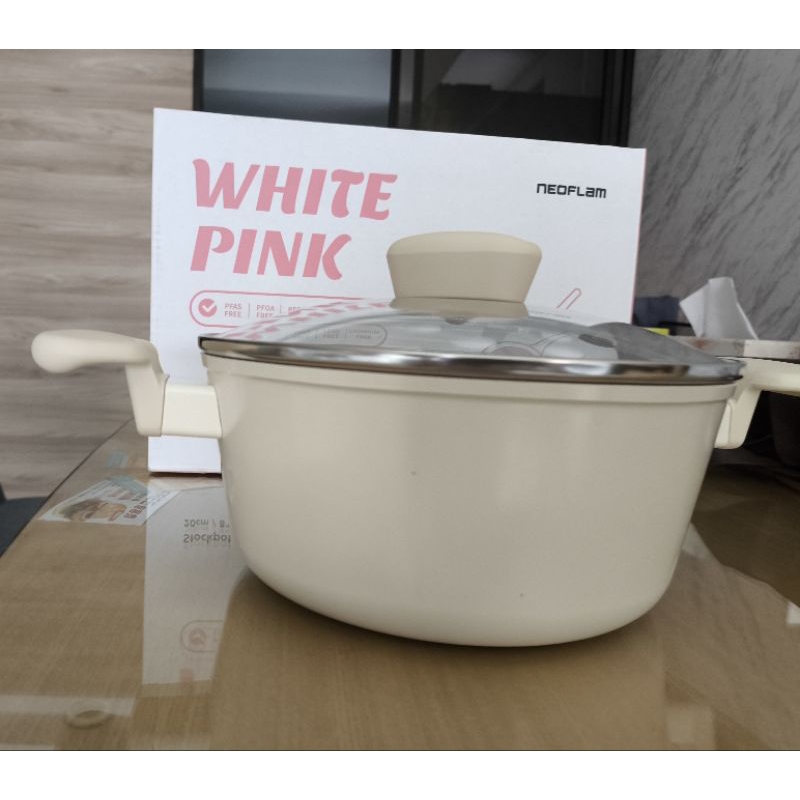 NEOFLAM韓國20cm陶瓷不沾鍋雙耳湯鍋 (雙耳湯鍋 泡麵鍋 小鍋) | 蝦皮購物