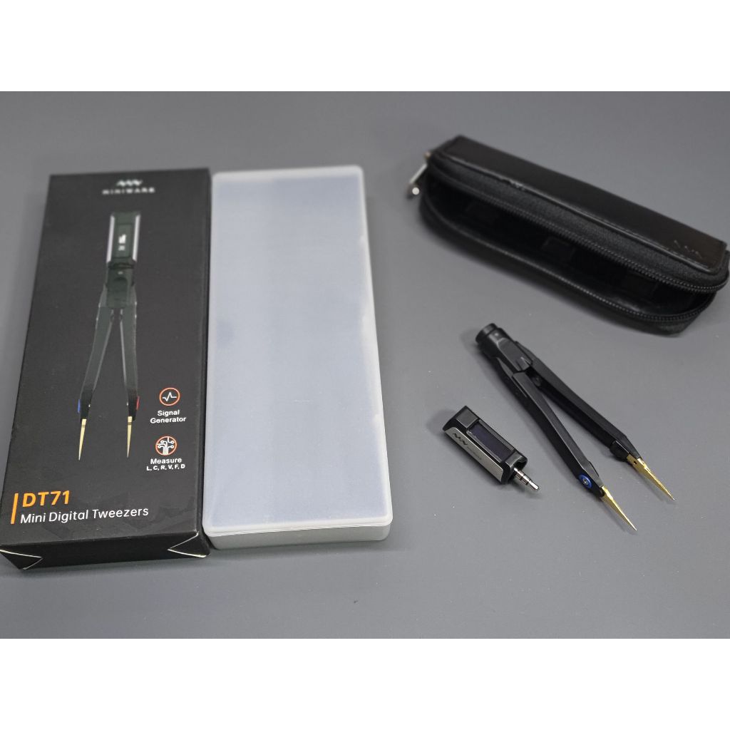 Miniware DT71 LCR 智能鑷子 + DT71原廠真皮收納包 | 蝦皮購物